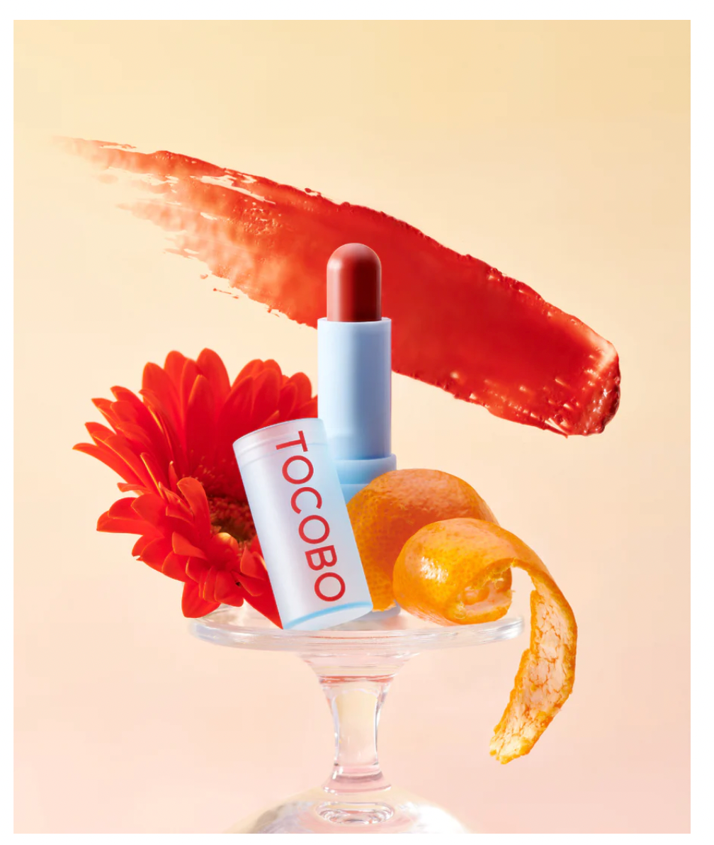 TOCOBO Glass Tinted Lip Balm Tangerine Red: El toque de color que ...